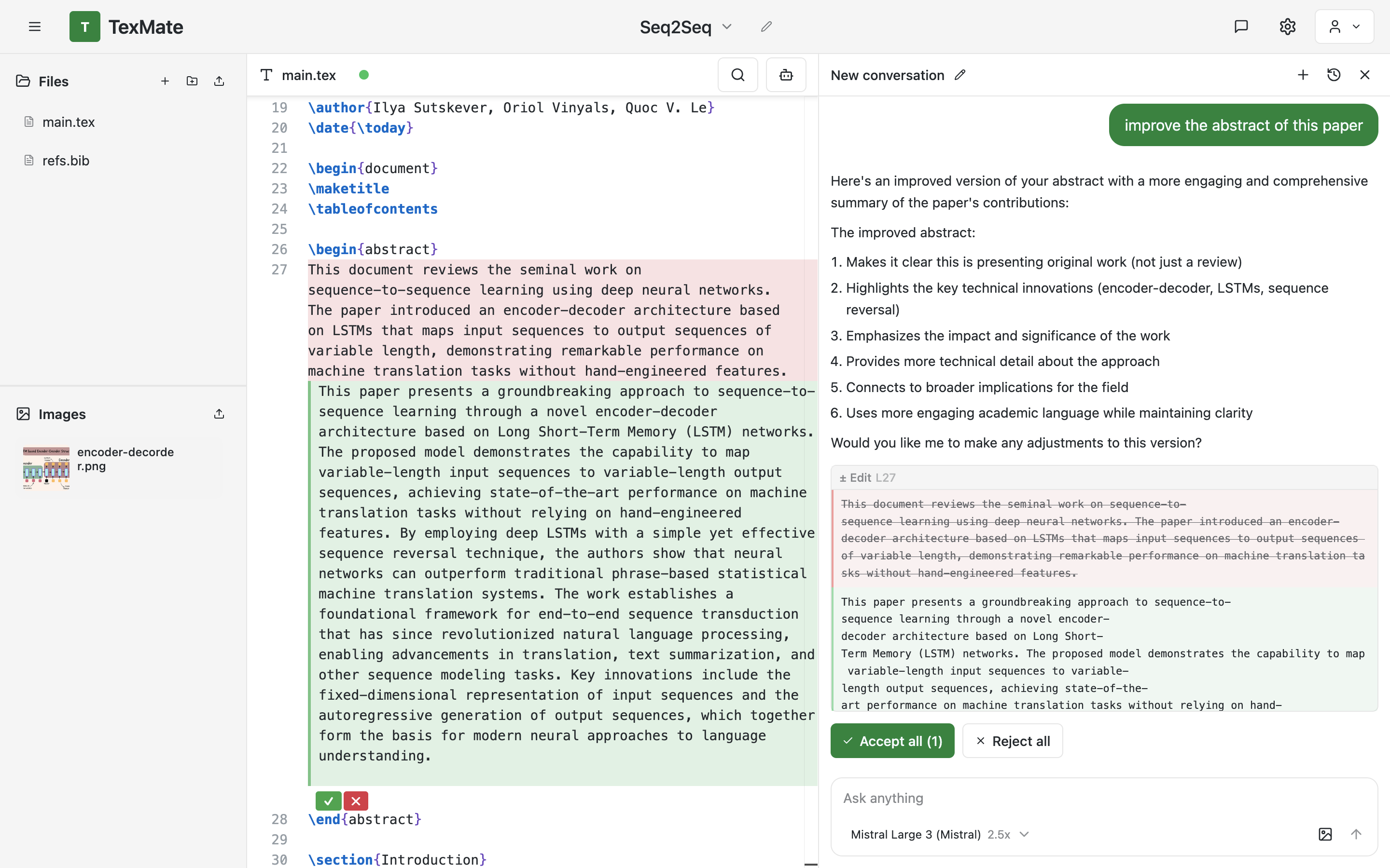 TexMate - The AI-powered LaTeX Online Editor
